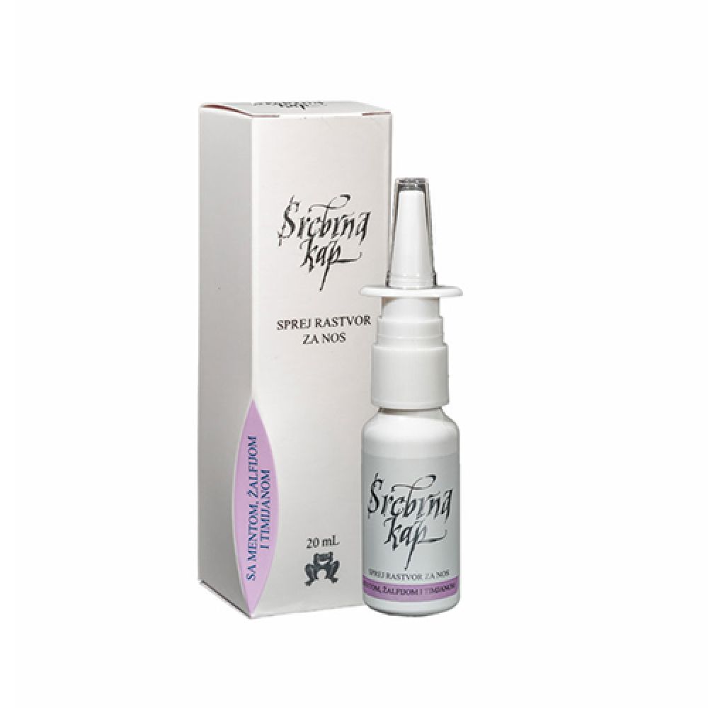 Srebrna kap sprej za nos sa mentom i žalfijom i timijanom - Online prodaja