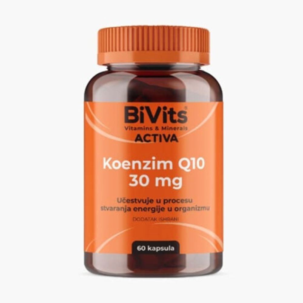 Bivits Activa Koenzim Q10 30mg 60 kapsula - Apoteka Živanović