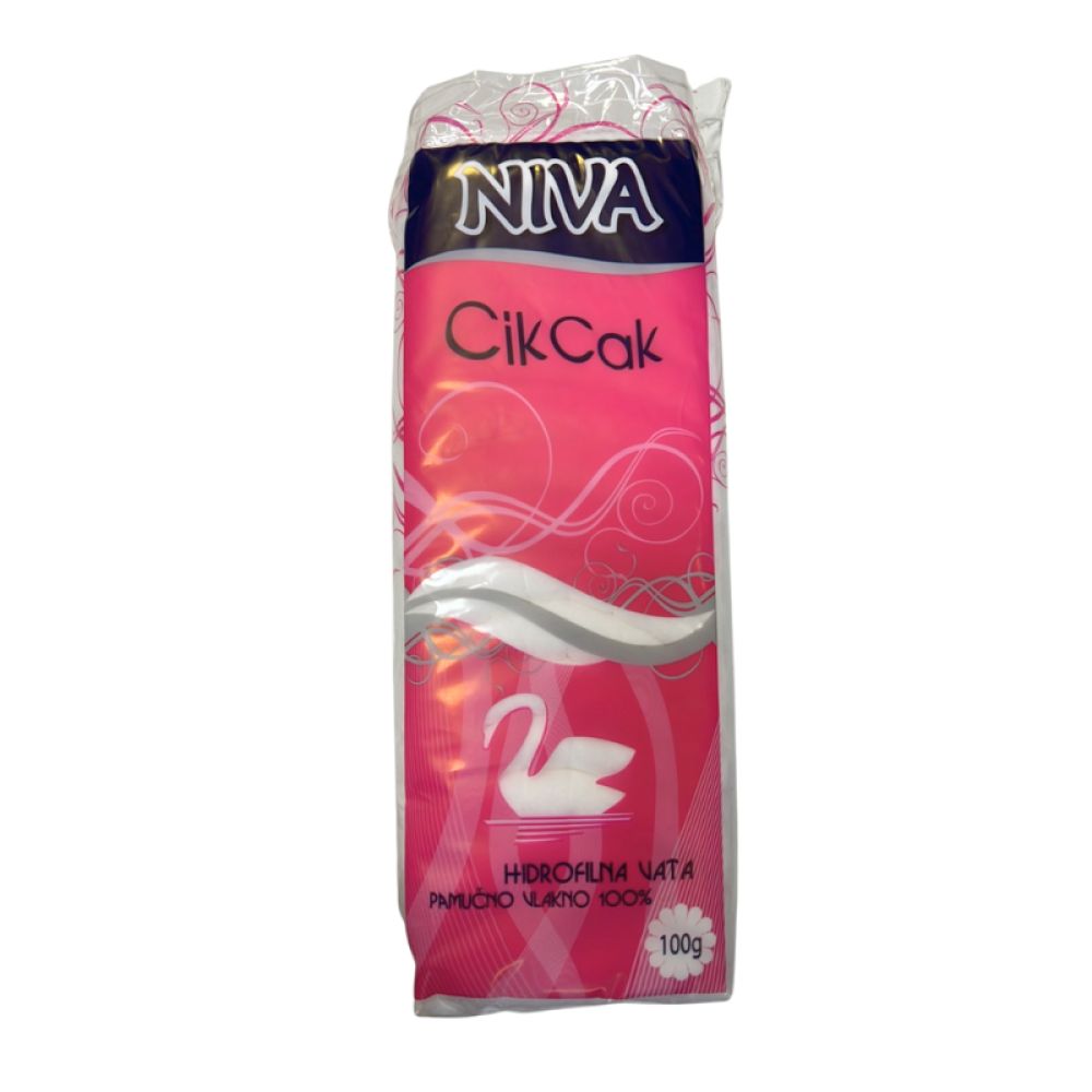 Cik-cak hidrofilna vata 100g Niva - Online prodaja - Apoteka Živanović